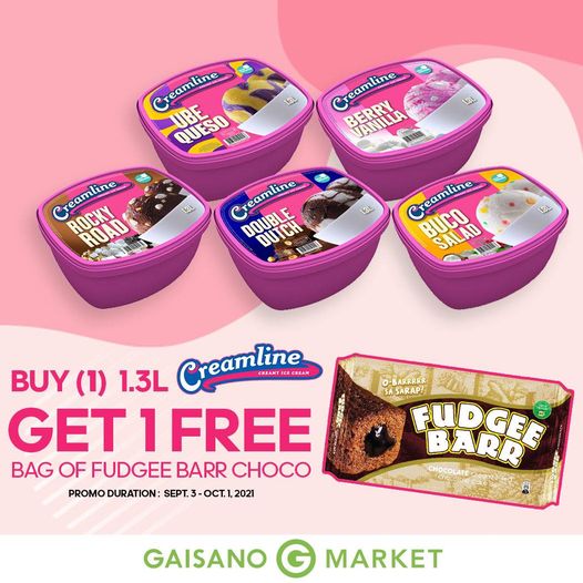 Buy Creamline Ice Cream and Get a Free Bag of Fudgee Barr Choco at ...